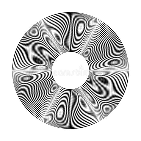 Circle Design Element Abstract Geometric Rotation Pattern Stock Vector Illustration Of