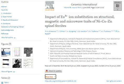 Pdf Impact Of Eu3 Ion Substitution On Structural Magnetic And