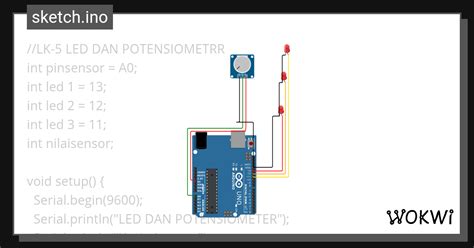 Led Dan Potensiometer Copy 2 Wokwi Esp32 Stm32 Arduino Simulator