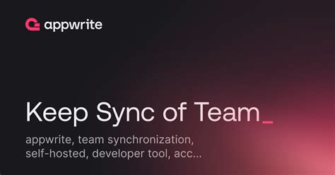 Keep Sync Of Team Threads Appwrite