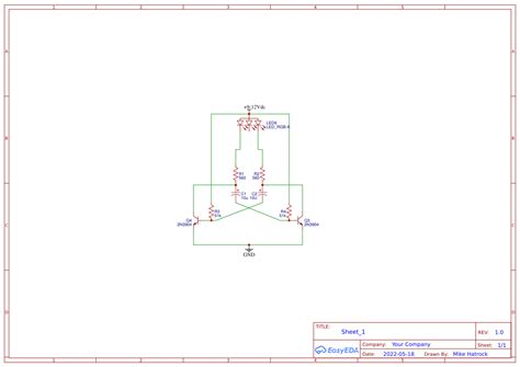 Astable Oscillator EasyEDA Open Source Hardware Lab