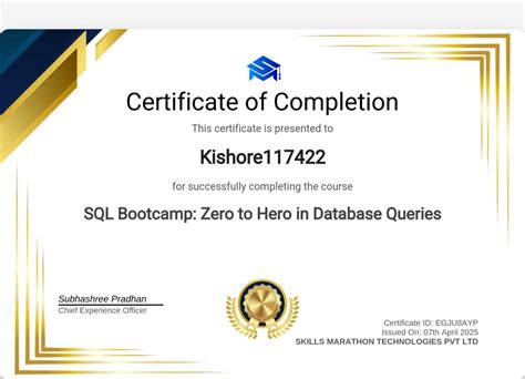 Sql Learningjourney Foundations Developer Kishore Kumar Goud
