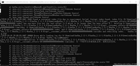 Windows环境下kafka操作中启动的报错问题和解决方法kafka Error While Renaming Dir Csdn博客
