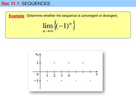 sec 11 1 sequences def a sequence is a list of numbers written in a