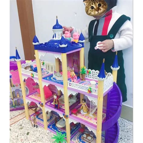 Аксессуары для кукол большой кукольный домик замок сделай сам Casa Bambole роскошная вилла