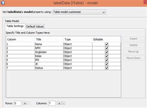 java netbeans menampilkan data di tabel tanpa database blog orang it