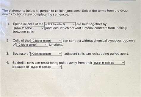 solved the statements below all pertain to cellular