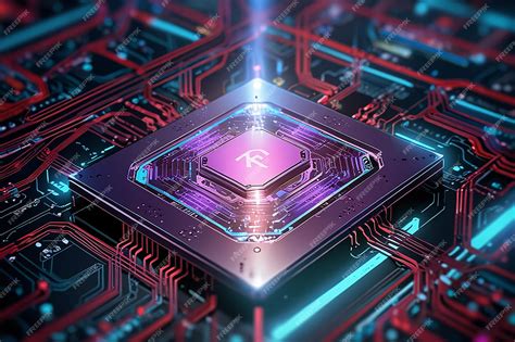 Artificial Intelligence And Robotic Quantum Computing Processor Concept Premium Ai Generated Image