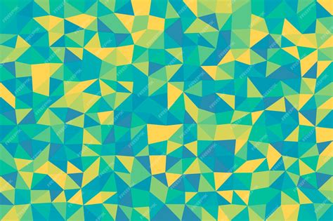 Premium Vector Abstract Geometric Polygon Background Wallpaper Green And Yellow Geometric Low