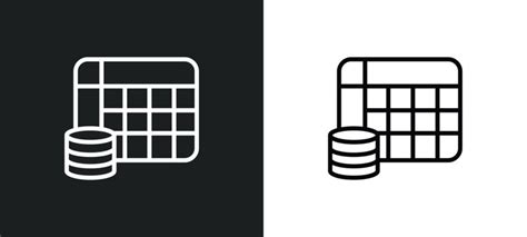 Data Table Icon Vector