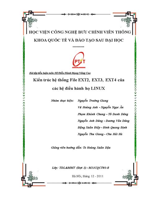 Cấu Trúc Hệ Thống File Ext2 Ext3 Ext4 Trong Họ Linux