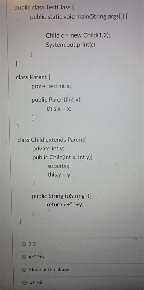 Solved Public Class Testclass Public Static Void