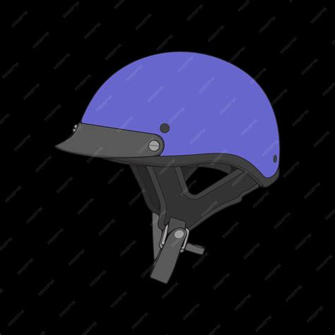 Premium Vector Block Color Helmet Vector Illustration Helmet Concept