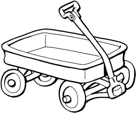 Covered Wagon Coloring Page At Free Printable