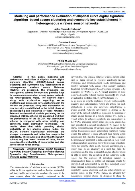 pdf modeling and performance evaluation of elliptical curve digital