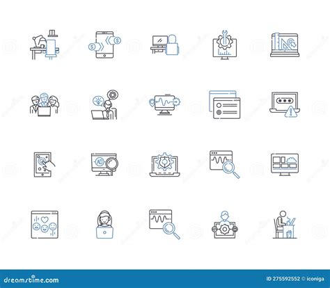 Interacting People Line Icons Collection Conversation Communication Engage Connect Dialogue