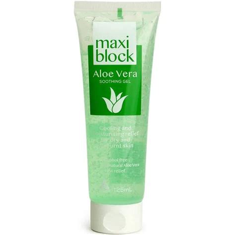 Maxiblock Aloe Vera Gel 125g Tube Price History Comparison And Alerts