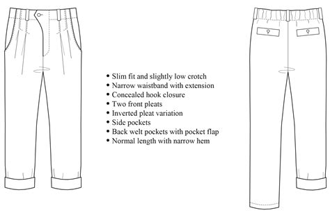 Pattern Construction For Pleat Front Trousers › M Mueller And Sohn