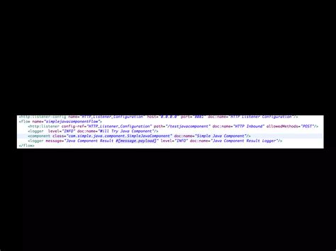Simple Java Component In Mule Ppt