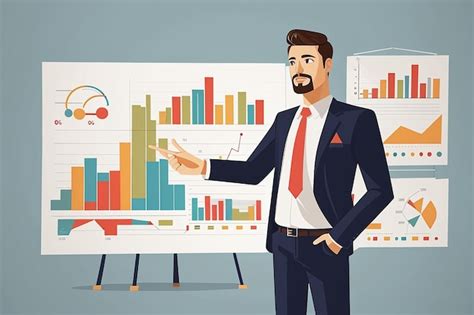 Premium Photo Businessman Explaining Chart