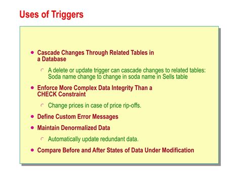 ppt module 11 implementing triggers powerpoint presentation free