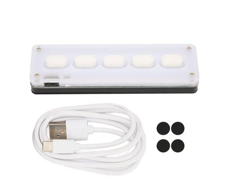 Programmable Keypad 5 Keys Wired Usb Wireless Bluetooth Dual Mode Mini Silicone Mute Diy