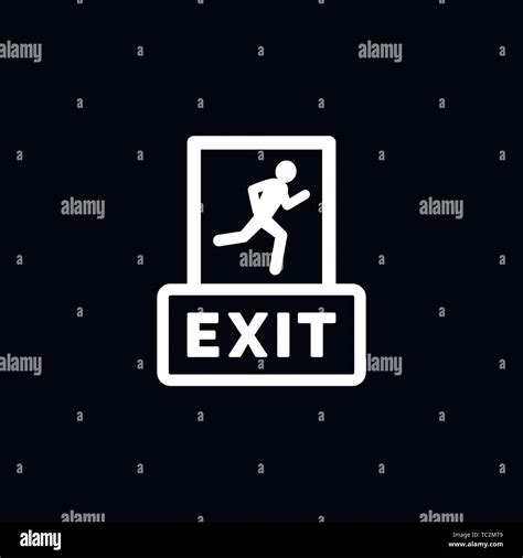 The Exit Icon Logout And Output Logo Illustration Vector Sign Symbol For Design Stock Vector