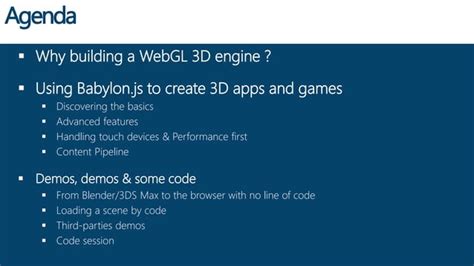 Creating D Worlds With WebGL And Babylon Js Codemotion Es