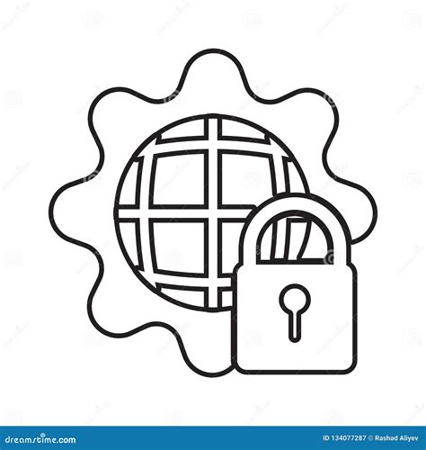 Security Setting Icon Element Of Cyber Security For Mobile Concept And