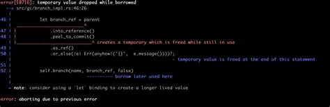 Polishing Rust Temporary Value Dropped While Borrowed Rrust