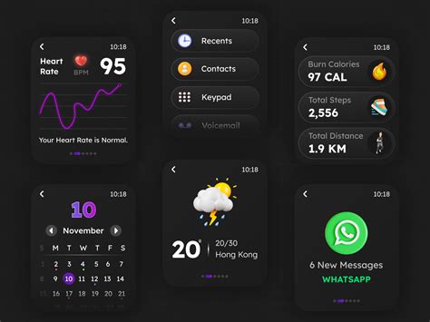 Wearable App UI Design Smart Watch UI On Behance Wearable App UI Design Smart Watch UI On Behance