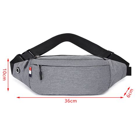 Badu Bg Нова модна мъжка платнена спортна чанта за кръста с голям капацитет Дамска чанта за