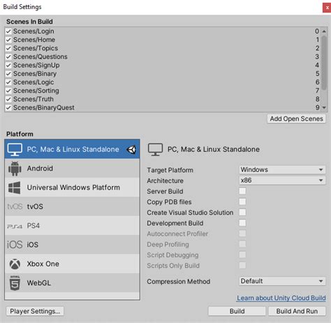 firebase does not work inside of my unity build for pc but works fine