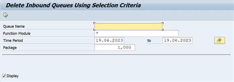 Delete Inbound Queues In SAP TM Through Background SAP Community