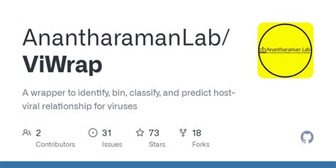 github anantharamanlab viwrap a wrapper to identify bin classify