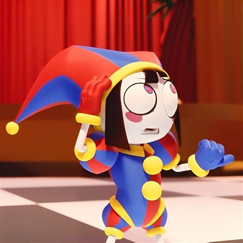𥯨𑀁 ⃞ 🪅ᜲ ꨲ 𝄈 𓇼 𝗣𝗠꯭𝗡𝗜 ★ Pomni Holding Her Breath Pomni Glasses