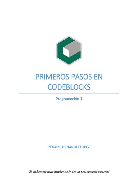 Primeros Pasos En Codeblocks Pdf Informática Software