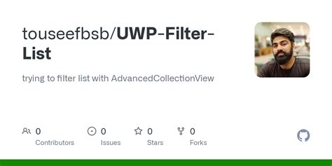 github touseefbsb uwp filter list trying to filter list with