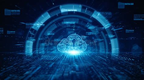 Cloud Computing Of Cyber Security Of Digital Data Network Protection High Speed Connection Data