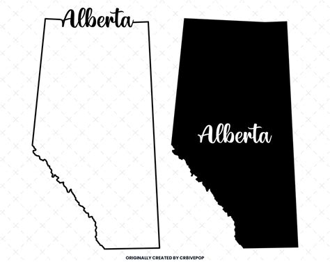 Alberta Png Alberta Svg Alberta Outline Silhouette Svg Etsy