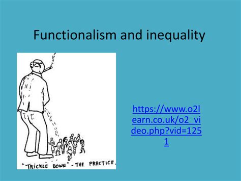 Functionalism Inequality A Sociological Perspective