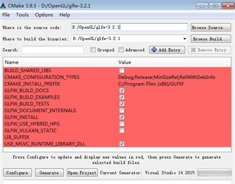 Construction Of Vs2015 Opengl Configuration Environment Programmerah