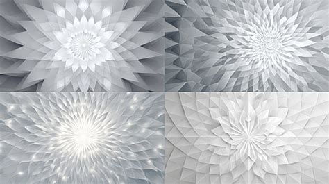 Perspective Background With Abstract Square Pattern In White Gradient Vector Dimension