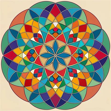 Overlapping Forms Create Stunning Decorative Design Elements Premium Ai Generated Image