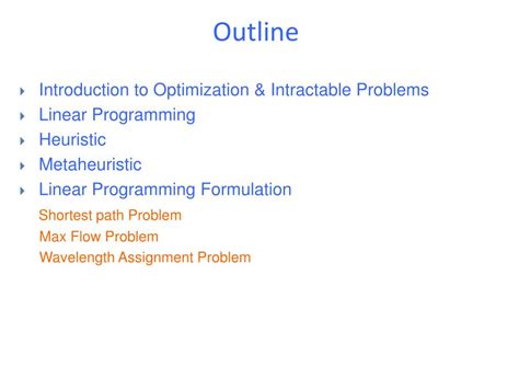 Ppt Lecture 5 Optimization Methods And Heuristic Strategies Powerpoint Presentation Id5120838