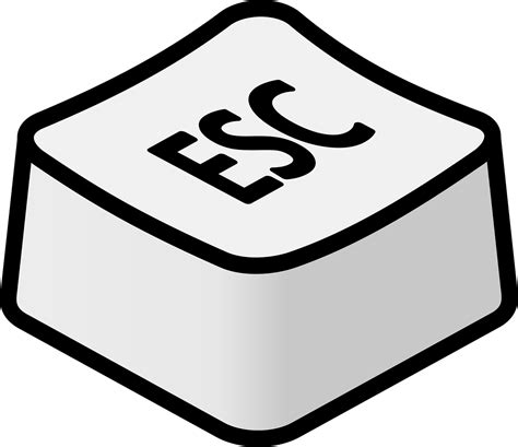 Download Escape Keyboard Key Royalty Free Vector Graphic Pixabay