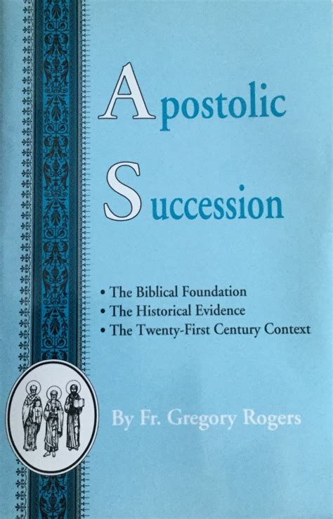 Apostolic Succession By Gregory Rogers Goodreads
