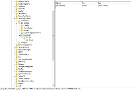 Solved Hkeylocalmachinesystemprotocols Ssl 30 And