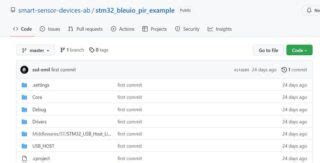 PIR Motion Detection Using Bluetooth STM32 Board
