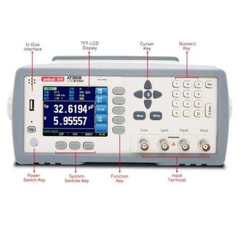300khz Lcr Tester Resistance Meter At3818 China Lcr Meter And Lcr
